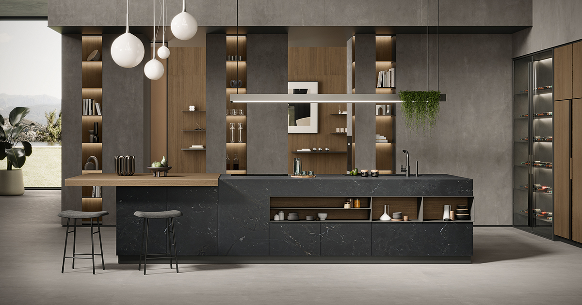 Porcelain wood effect splashback - Atlas Plan