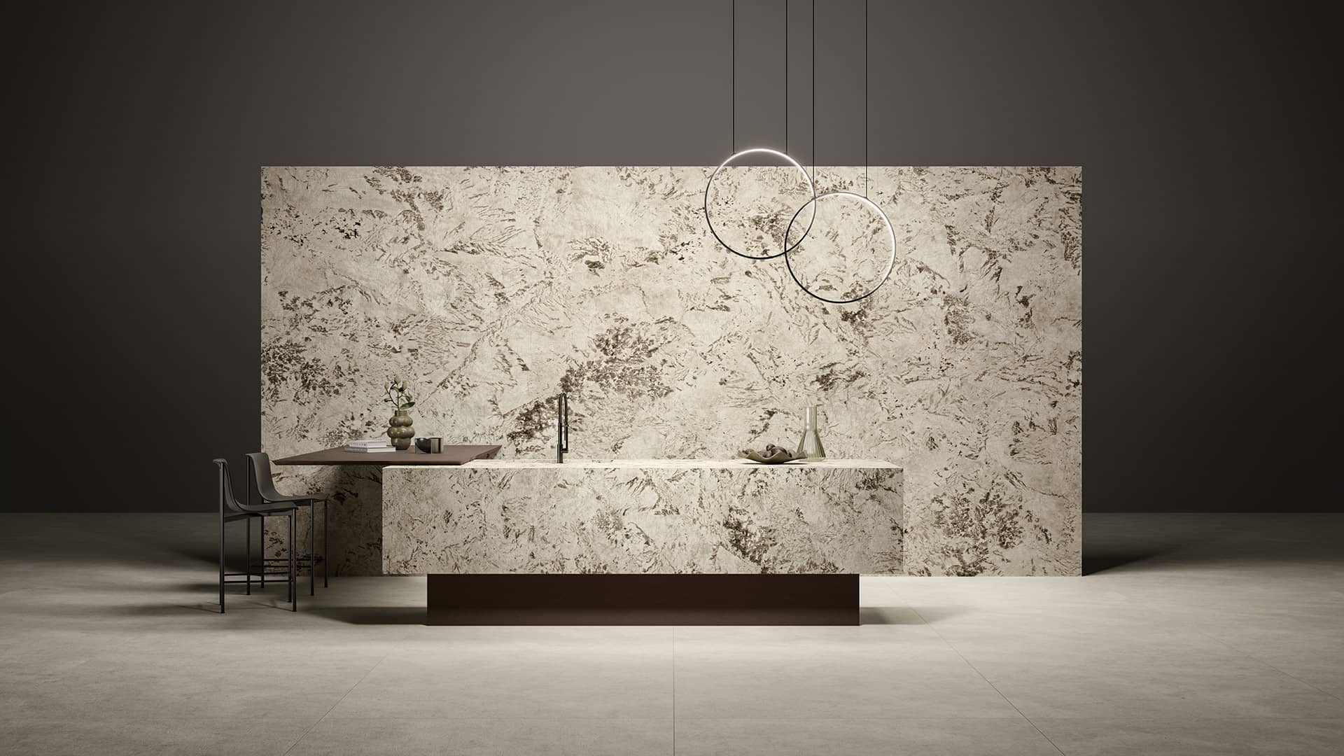 Alpinus: marble-effect porcelain stoneware slab - Atlas Plan