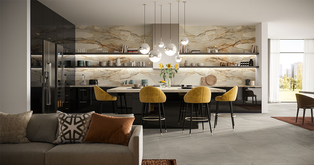 Calacatta Antique: white calacatta porcelain tiles - Atlas Plan