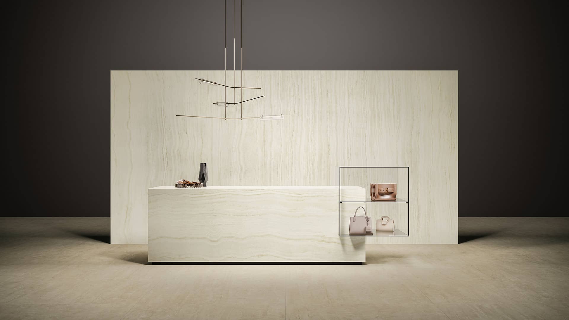 Onyx Ivory: lastra in gres porcellanato effetto marmo - Atlas Plan